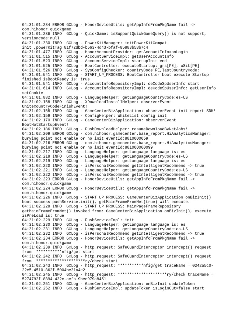 HonorDeviceUtils Error Log Analysis | PDF | Computer Architecture | Cyberspace