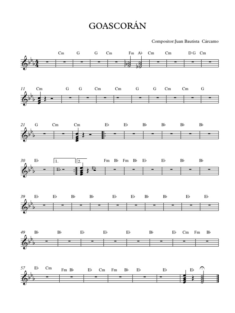 Goascoran Cifrado de Acordes | PDF