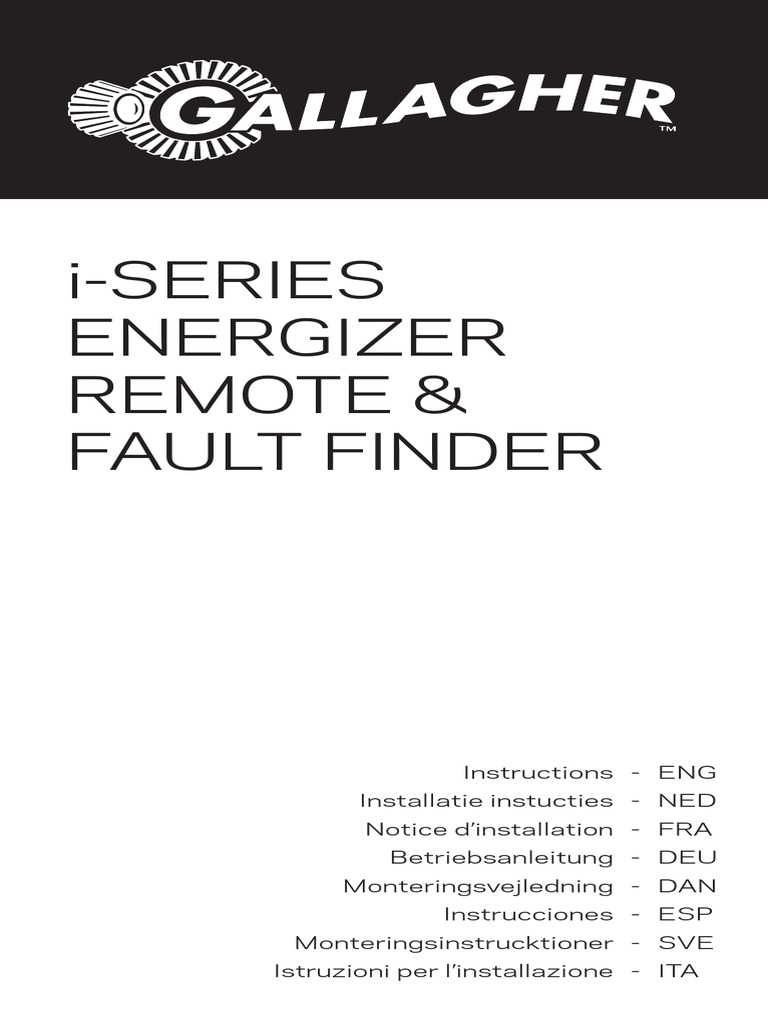 Energizer Remote and Fault Finder User Manual INT | PDF | Water ...