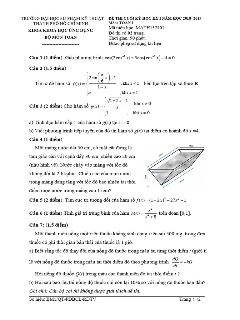 Đề 3 (HK1-18-19) | PDF