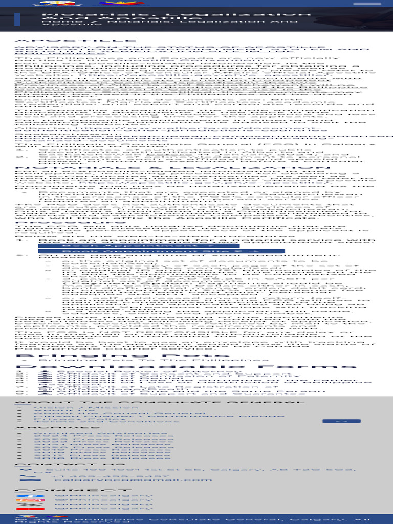 Philippine Consulate General - Calgary | PDF | Notary Public | Payments
