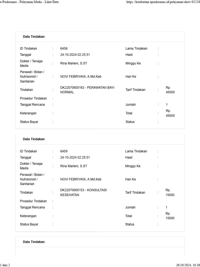 E-Puskesmas - By. NY. M6 - Lihat Data | PDF