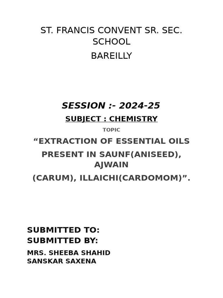 Sanskar Project | PDF