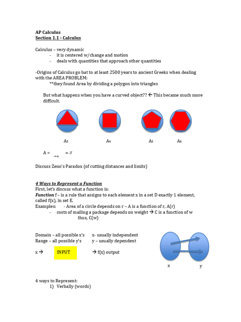 Calc Notes 1 1 9e | PDF | Function (Mathematics) | Calculus