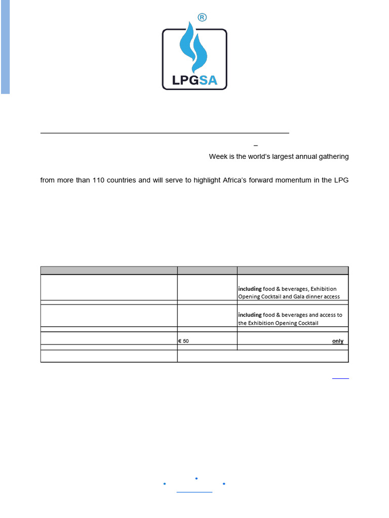 LPG Week 2024 SADC Stakeholders Final 2 | PDF