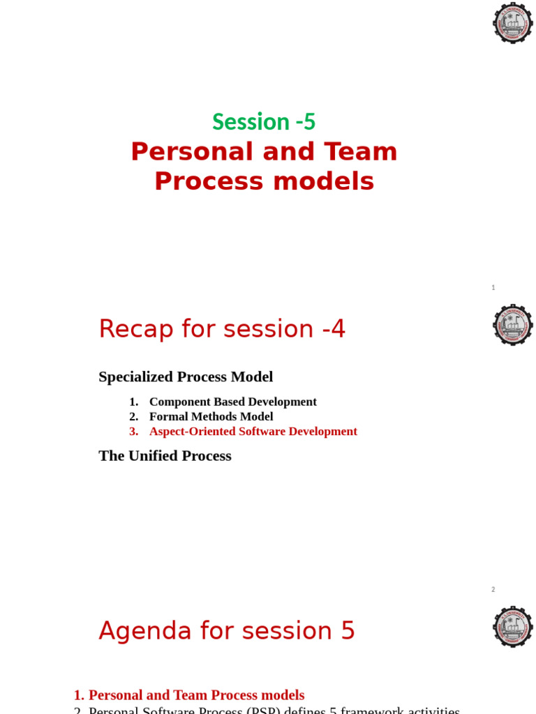 Session 5 - Personal and Team Models | PDF | Systems Engineering ...