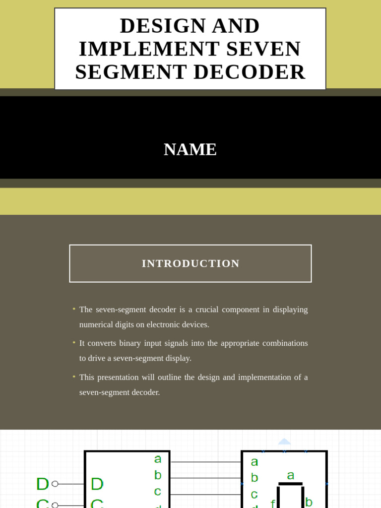 Seven Segment Decoder | PDF