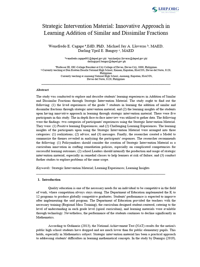 Learning Trajectory | PDF | Constructivism (Philosophy Of Education) | Learning