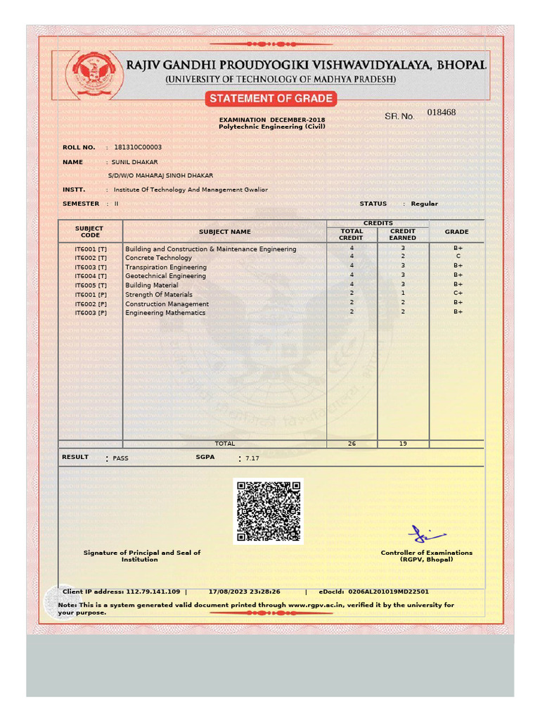 1st Sem Sunil | PDF | Engineering