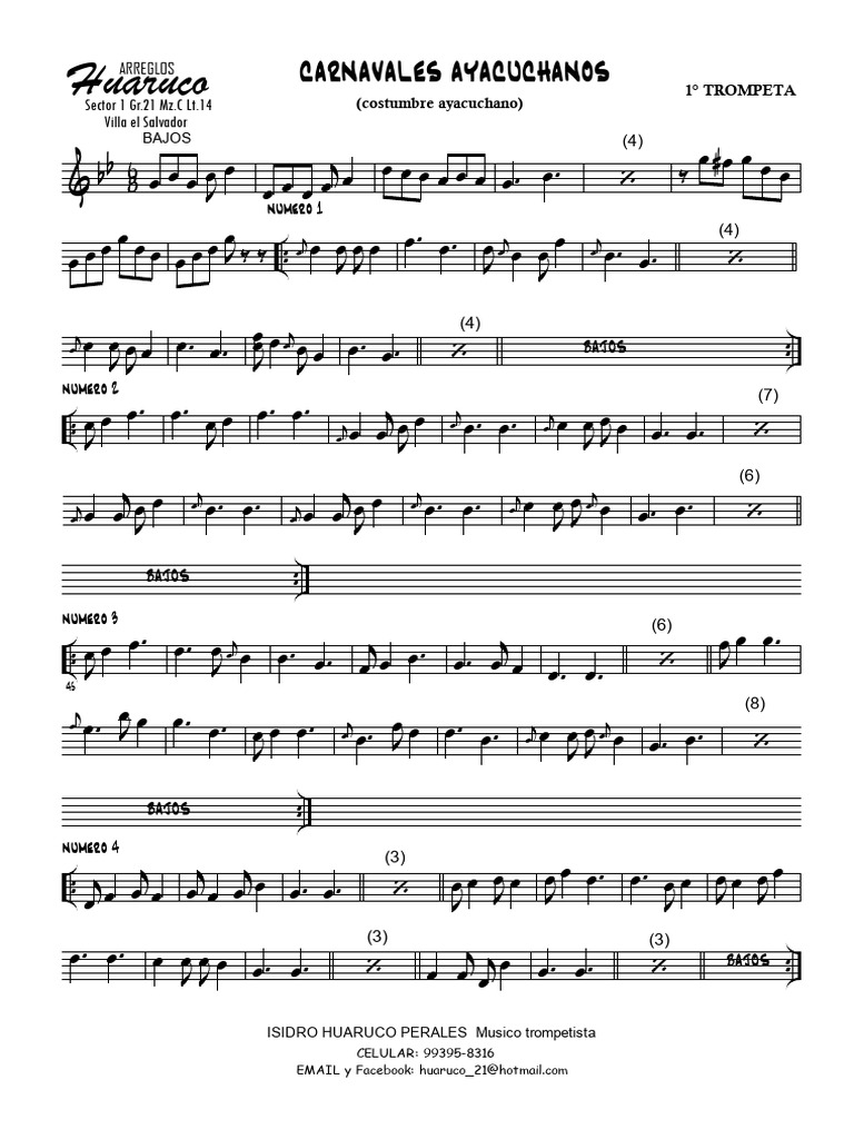 Carnv Ayacuch TROM 1 | PDF