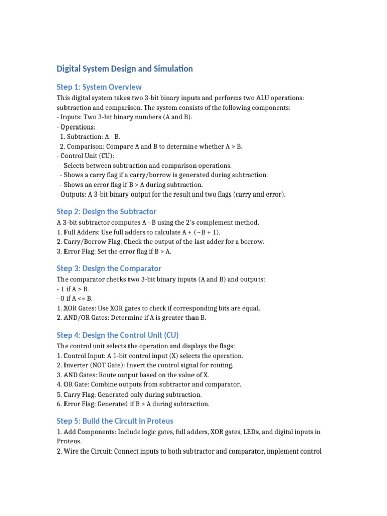 Digital System Design and Simulation | PDF | Computer Science | Digital Electronics