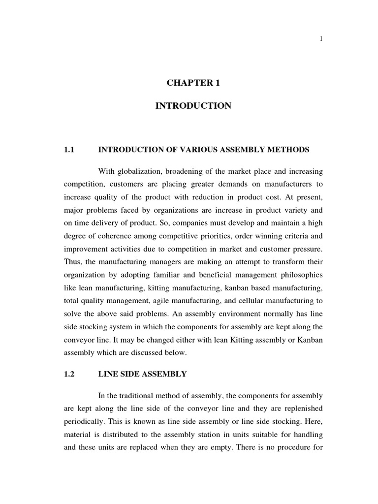 06_chapter 1 | PDF | Lean Manufacturing | Production And Manufacturing