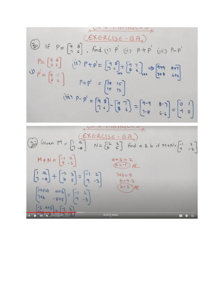 matrices | PDF