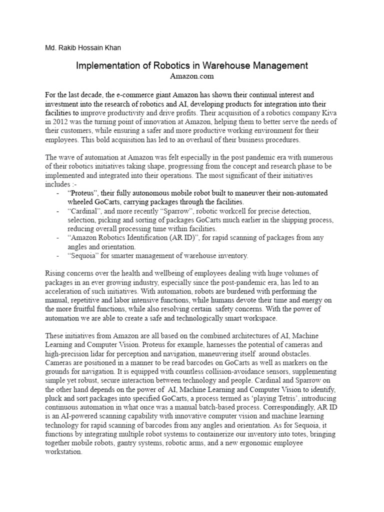 Assignment1 - Product Value Chain Architecture | PDF | Automation ...