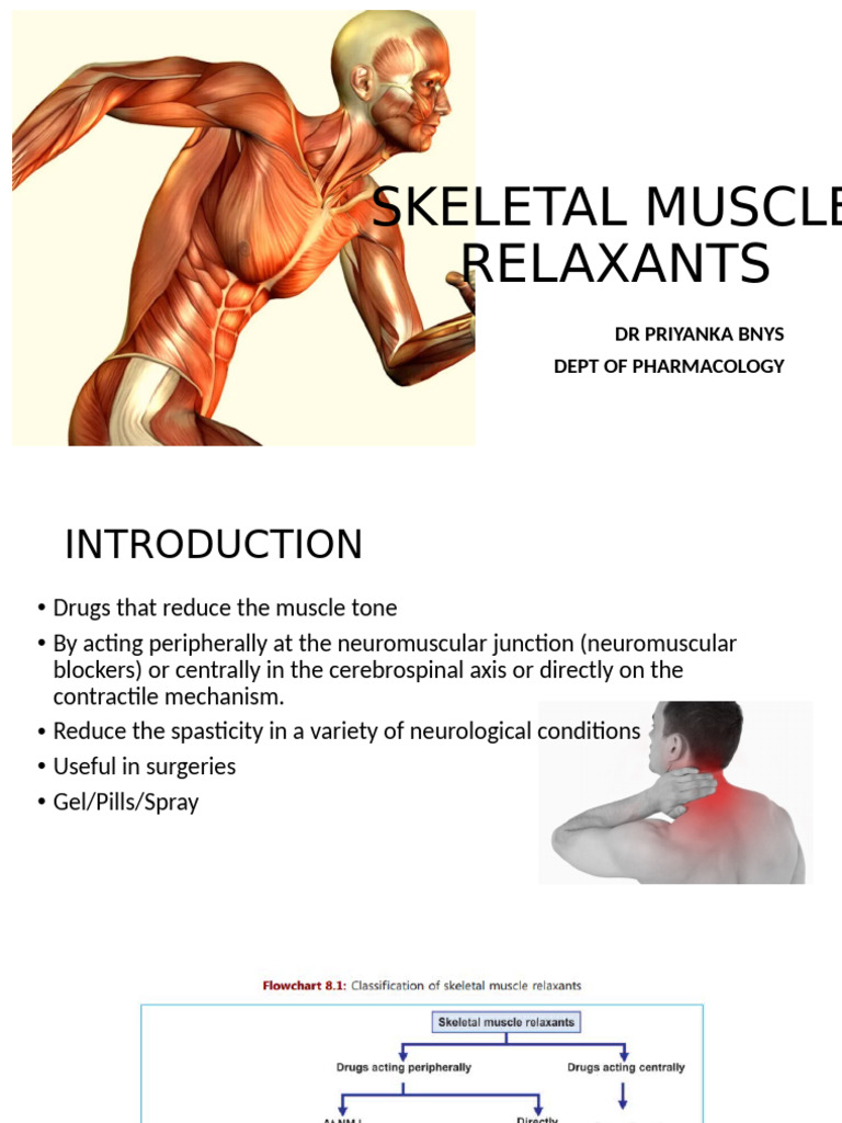 Classification of Skeletal Muscle Relaxants | PDF | Medical Specialties ...