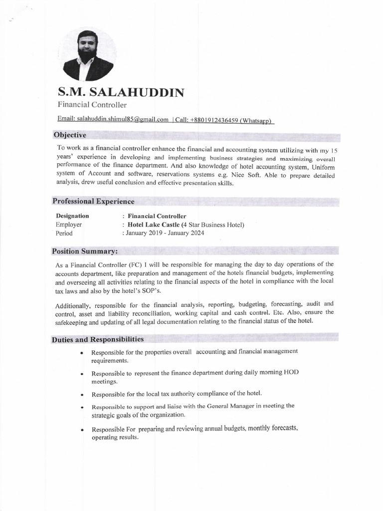 CV Salahuddin | PDF