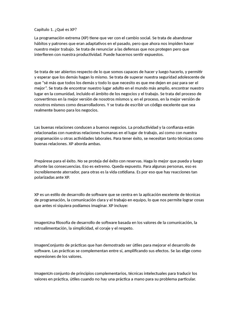 XP Por Kent Beck | PDF | Software | Ingeniería de software