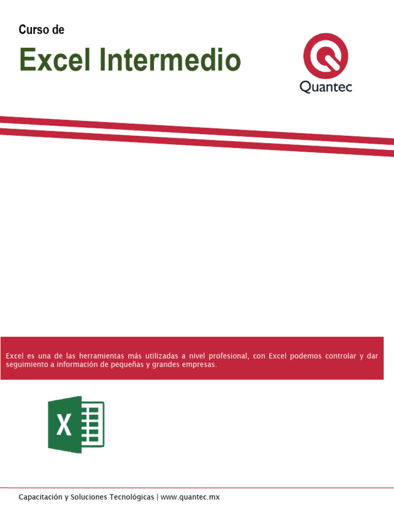 Manual Excel Intermedio | PDF | Microsoft Excel | Hoja de cálculo Manual Excel Intermedio | PDF | Microsoft Excel | Hoja de cálculo
