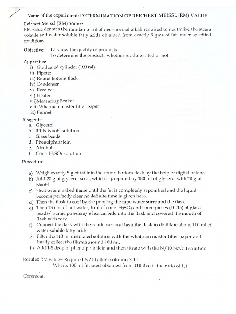 Milk Fat Constant | PDF