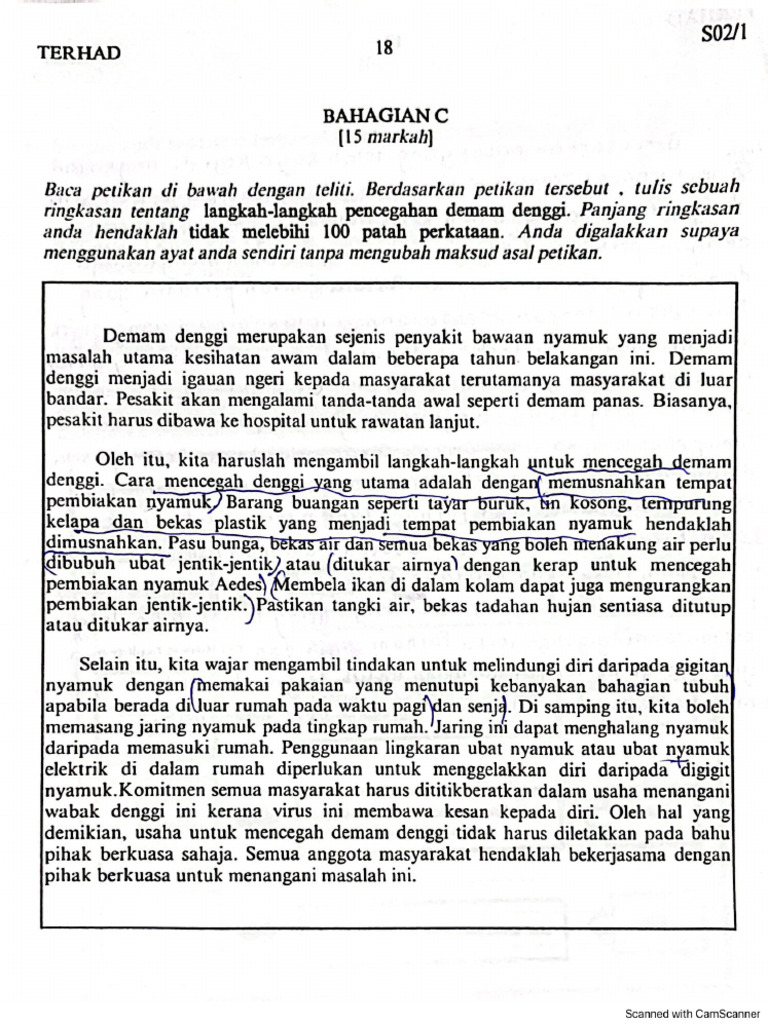 UASA BM Form 3 Bahagian C | PDF