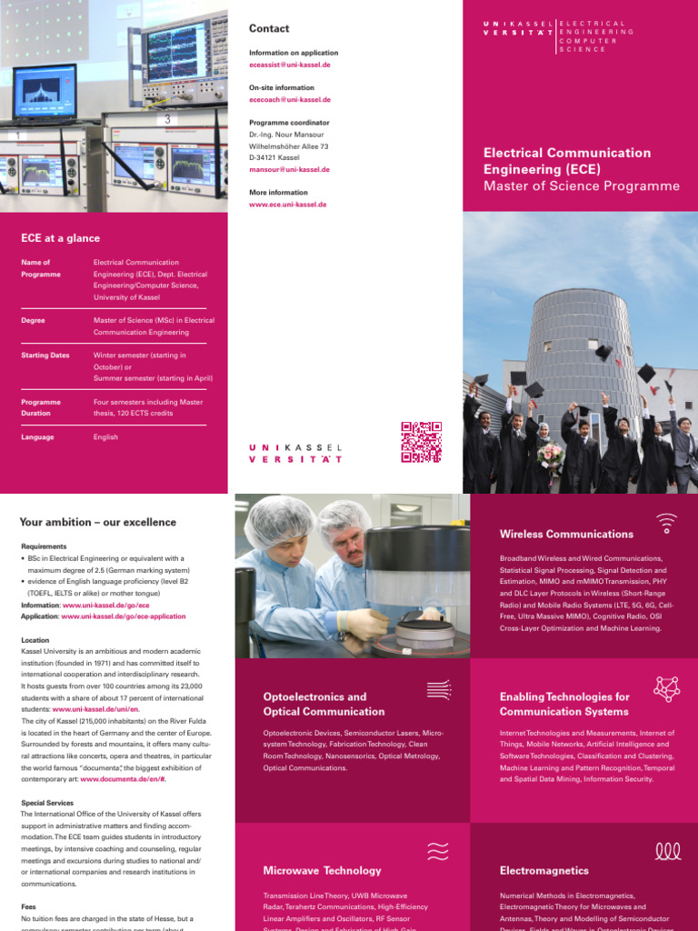 ECE_Flyer_2024 | PDF | Microwave | Optics