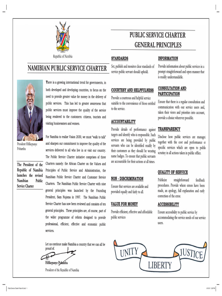 Public Service Charter A3 Poster | PDF