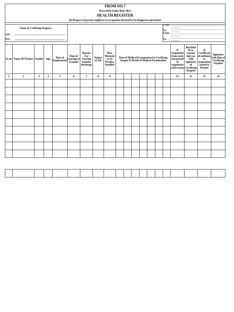 Health Register | PDF