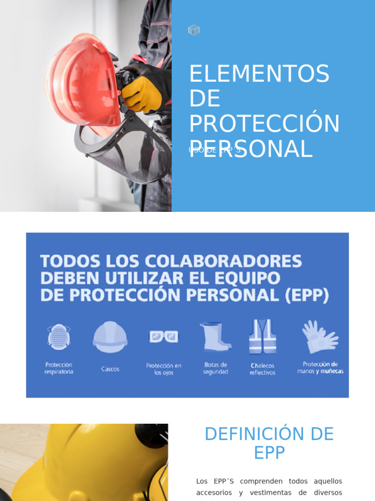 Elementos Protección Personal EPPS | PDF
