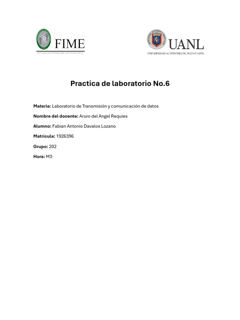 Practica de Laboratorio No.6 | PDF | Contraseña | Enrutador (Computación)