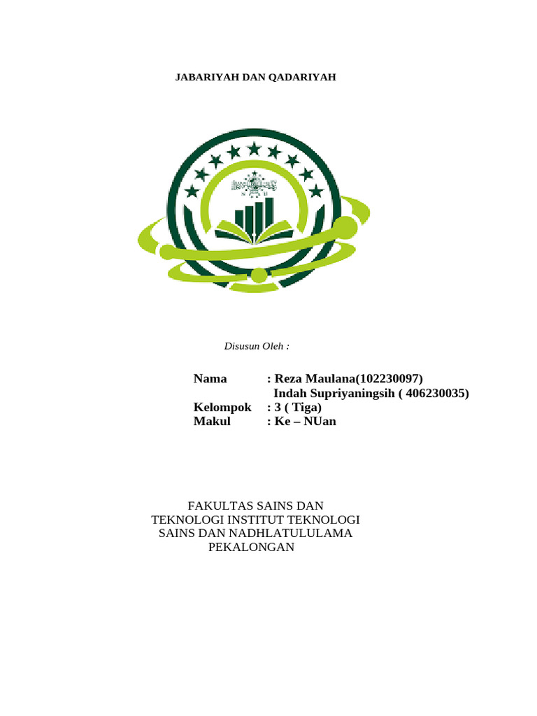 Qadariyah Dan Jabariyah | PDF