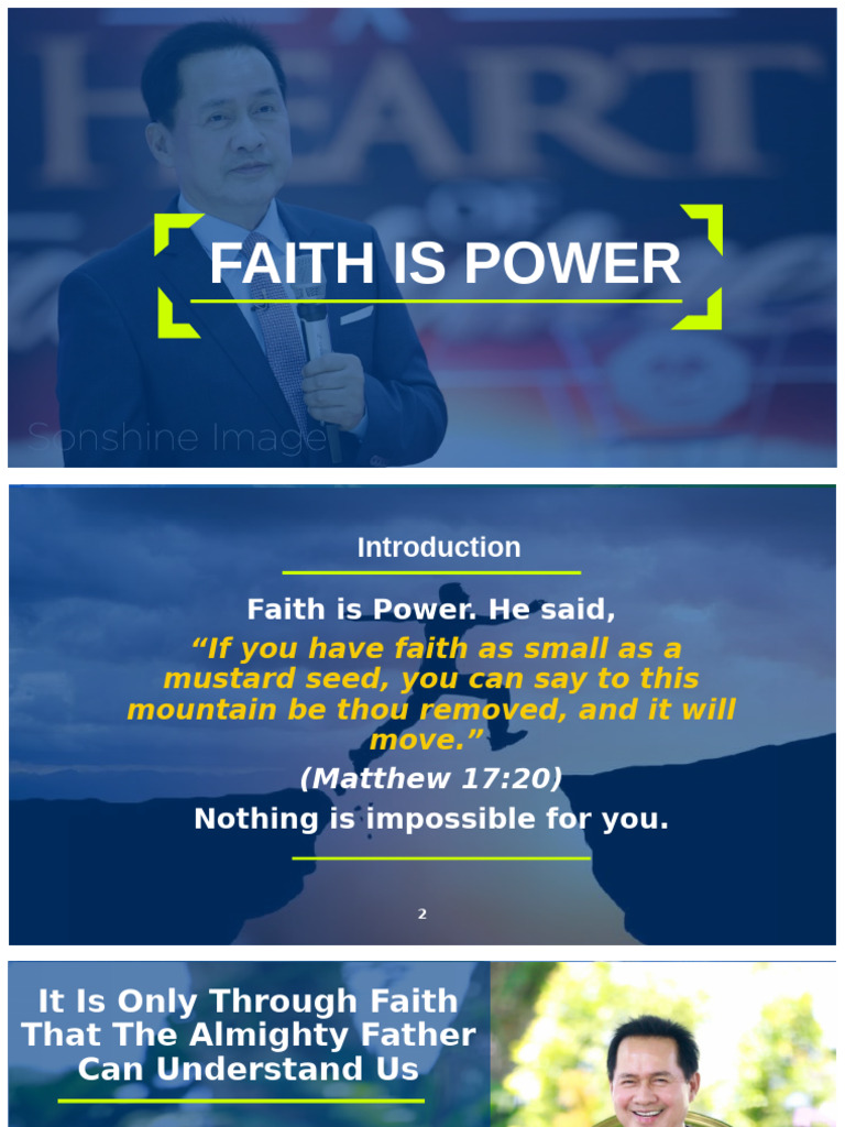 Faith is Power Final | PDF | Faith
