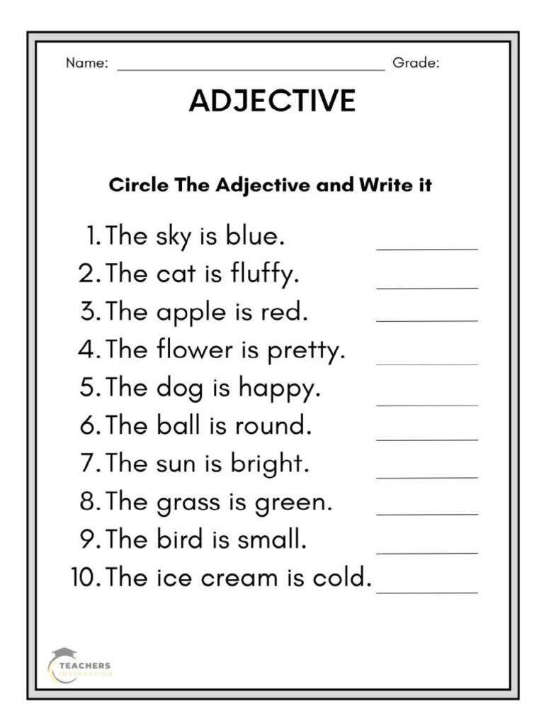 Grade 1 Worksheet | PDF