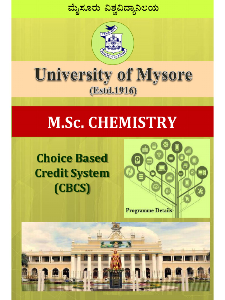 M.SC - Chemistry Syllabus 2019-20 Version IV Cbcs-Cagp Final Iqac | PDF ...