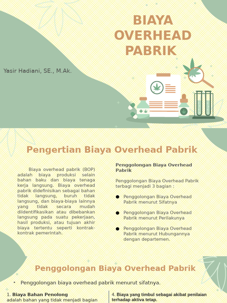Biaya - Overhead - Pabrik - Politala | PDF