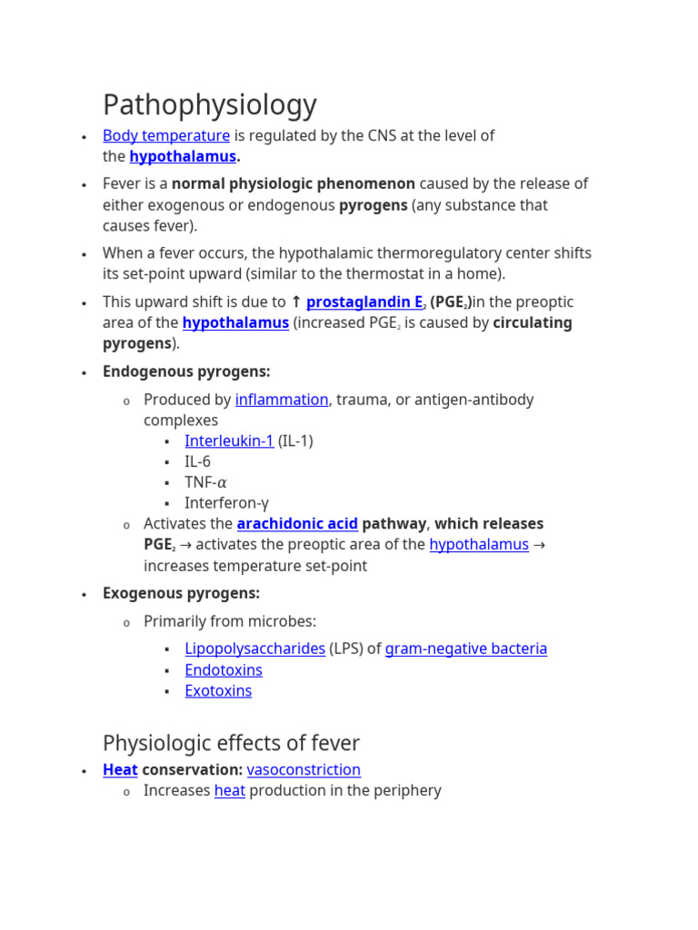 Fever 1 Pdf Fever Medical Specialties
