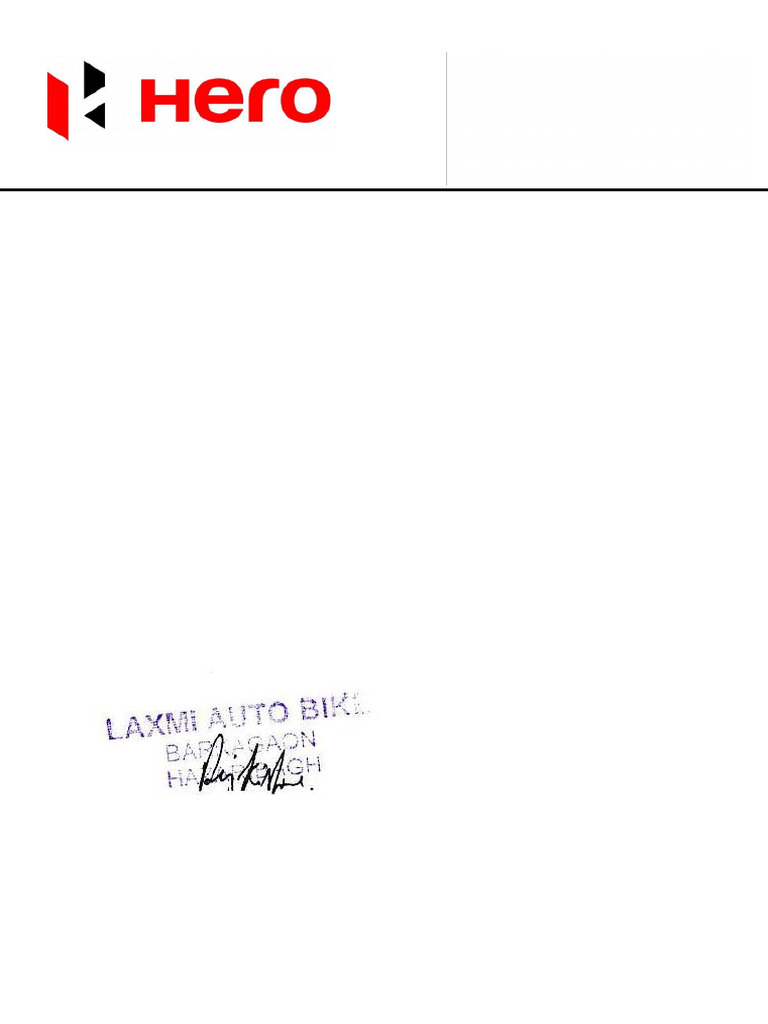 Hero Certificate Binay New | PDF