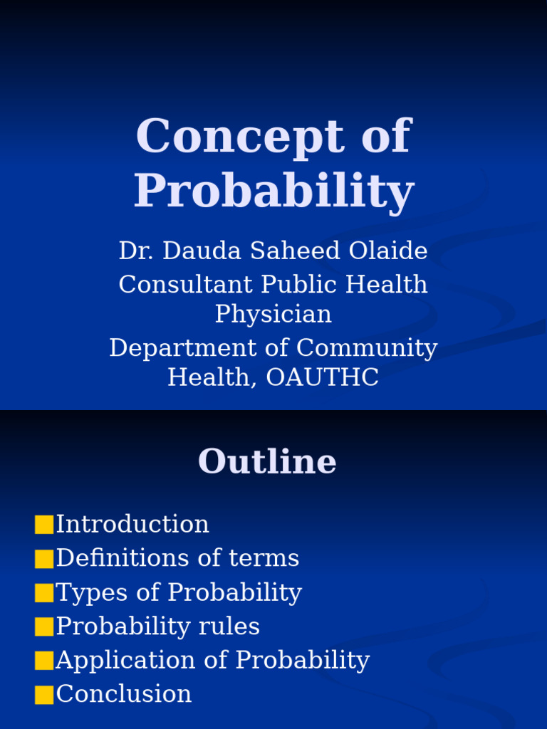 Concept of Probability-1 | PDF | Sampling (Statistics) | Probability