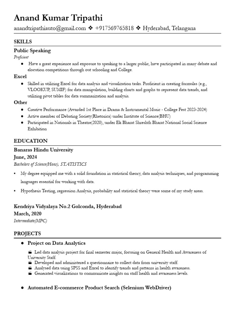 Anand Resume | PDF