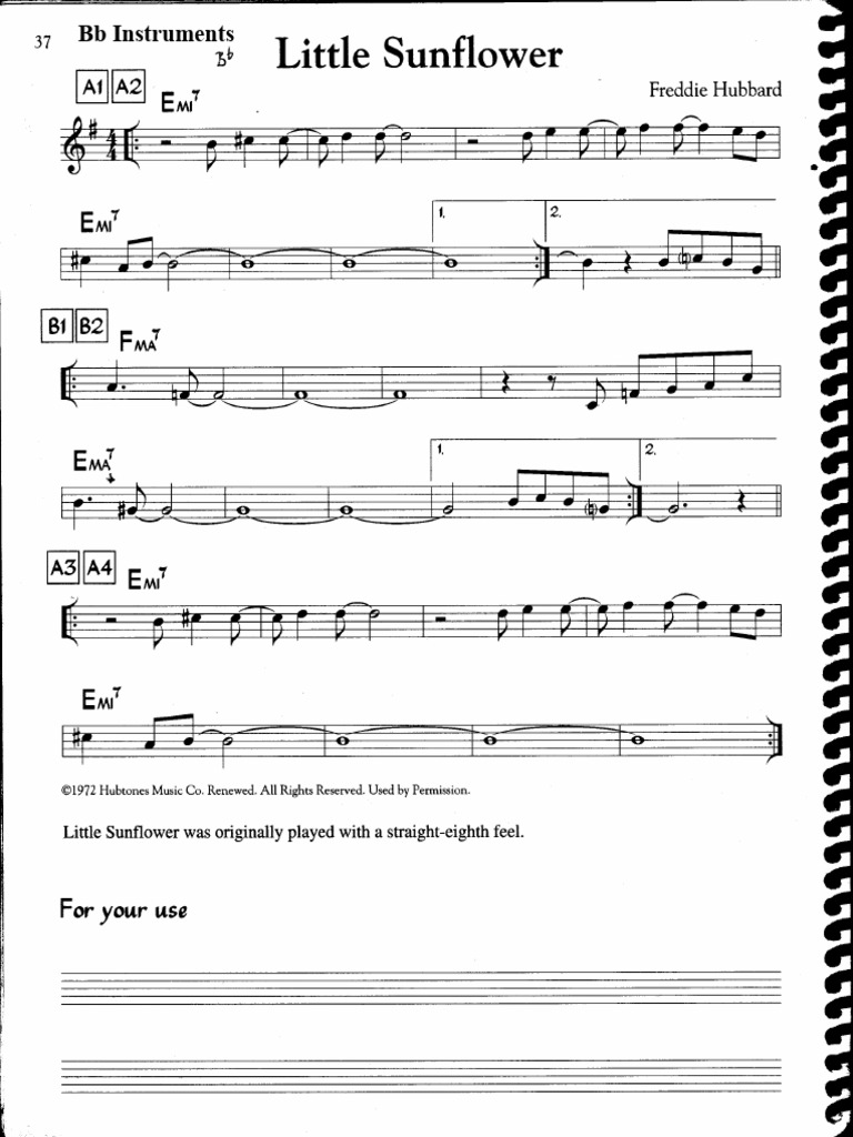 Little Sunflower - Bb Instruments | PDF