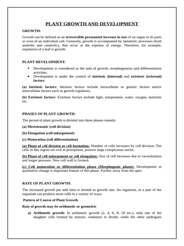 Understanding Plant Growth and Development | PDF | Plant Hormone | Auxin