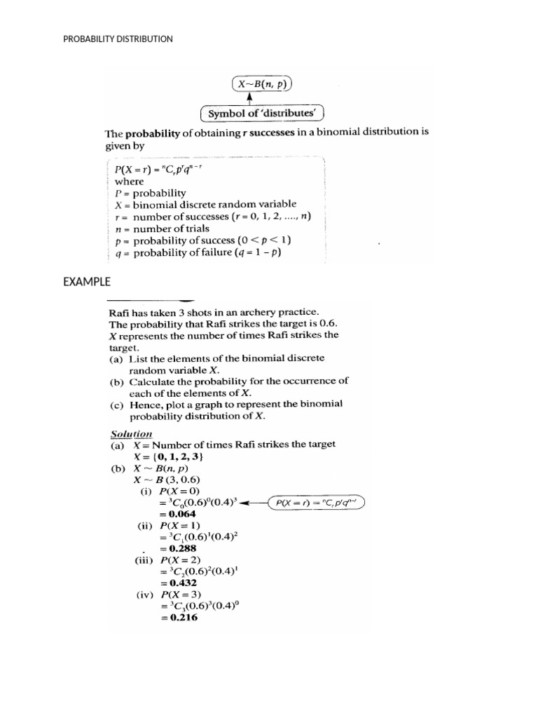 Probability Distribution Examples Guide | PDF