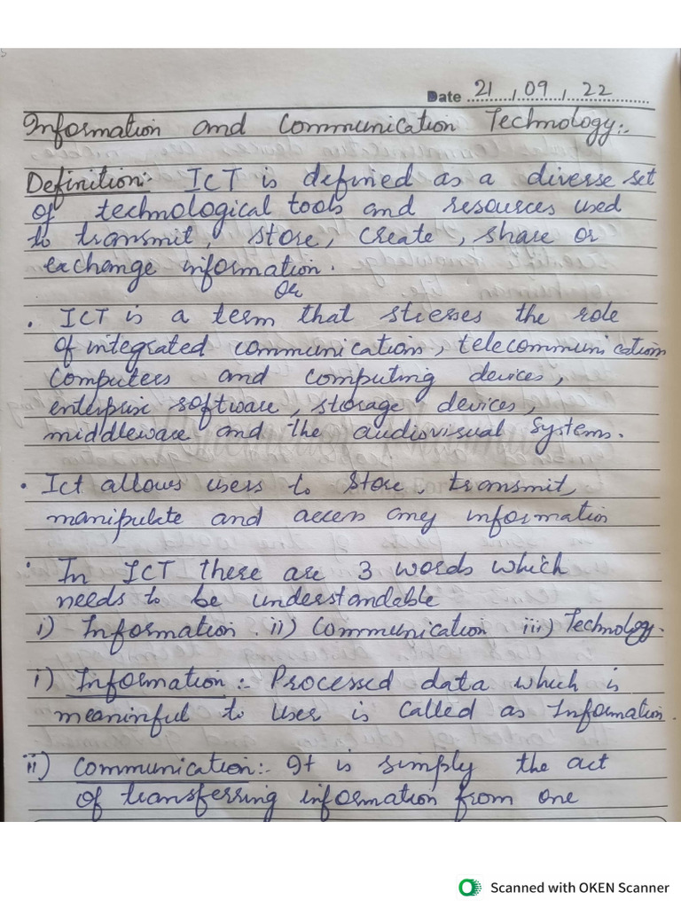 I Cee Tee and ICT Tools | PDF