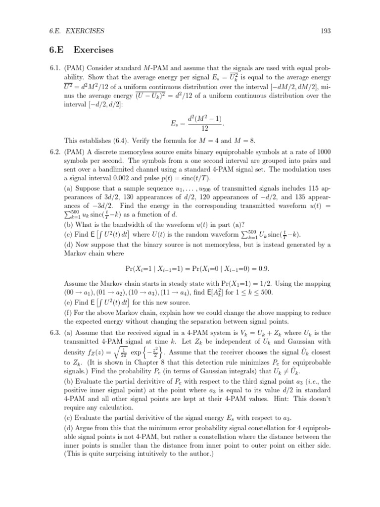 Robert Gallager | PDF | Modulation | Normal Distribution