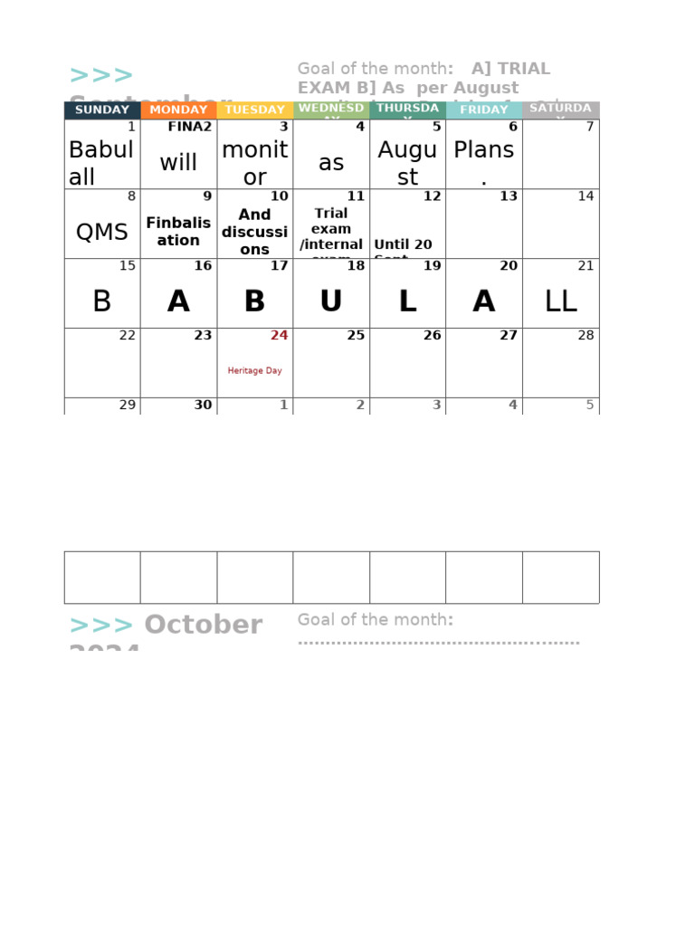 Babu Curriculum Monitor SEpt 2024 | PDF