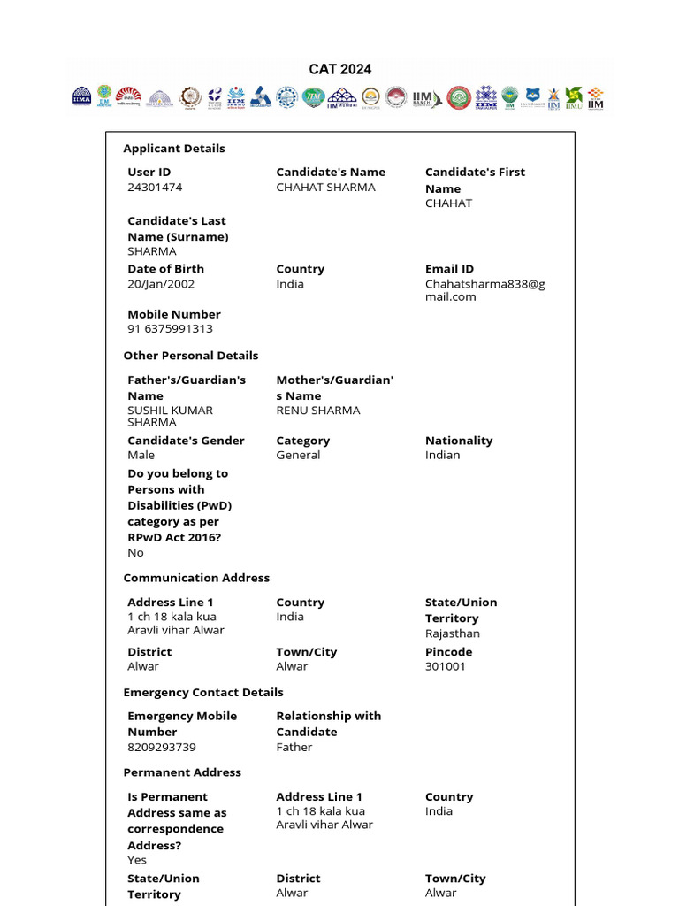 Cat 2024 | PDF | Vocational Education | Qualifications