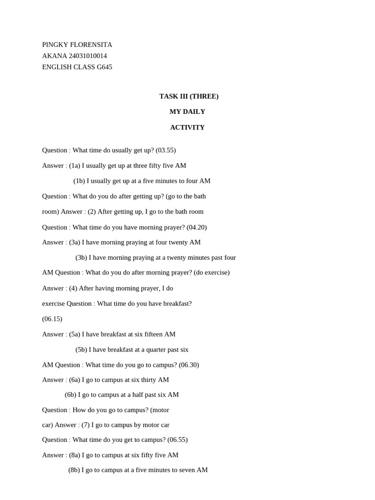 TASK III PINGKY CANTIK | PDF | Human Communication | Psychological Attitude