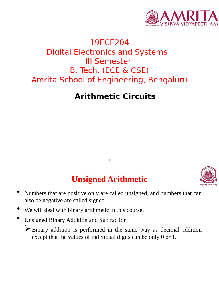 Digital Systems Lecture 17-20 | PDF | Arithmetic | Theory Of Computation