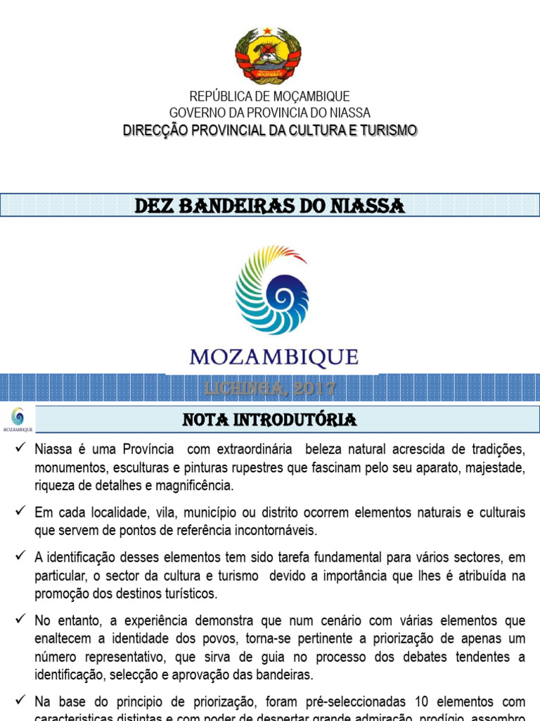 Bandeiras Do Niassa 2017 | PDF | Moçambique | Turismo
