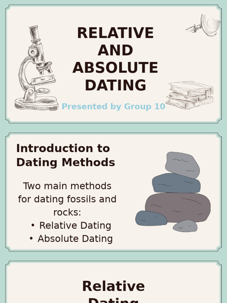 Group 10 Relative and Absolute Dating | PDF