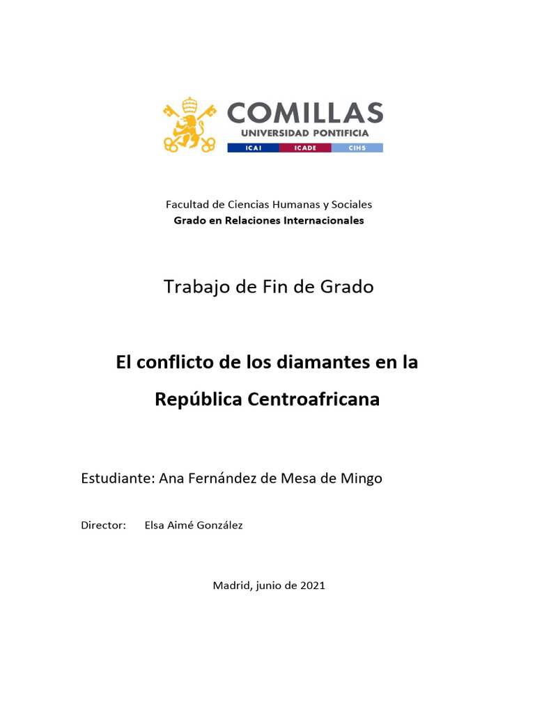 TFG - Fernandez de Mesa de Mingo, Ana | PDF | Diamante | Naciones Unidas